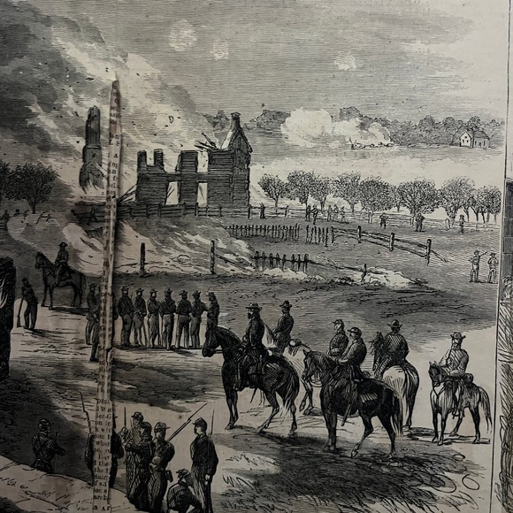 None | Accents | Scenes From The Battle Of Antietam Original 863 Civil ...